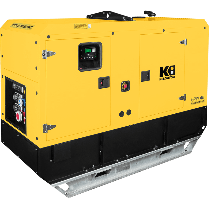 Groupe électrogène à régulation électronique sur skid - 40 kVA - 230 / ...